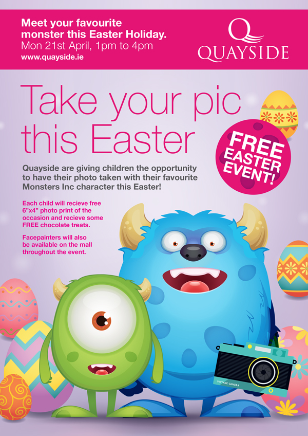 Easter-Monsters-poster – Quayside Shopping Centre, Sligo